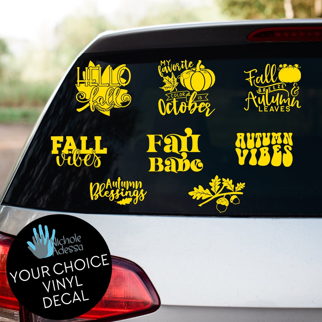 Fall Vinyl Decal - Etsy