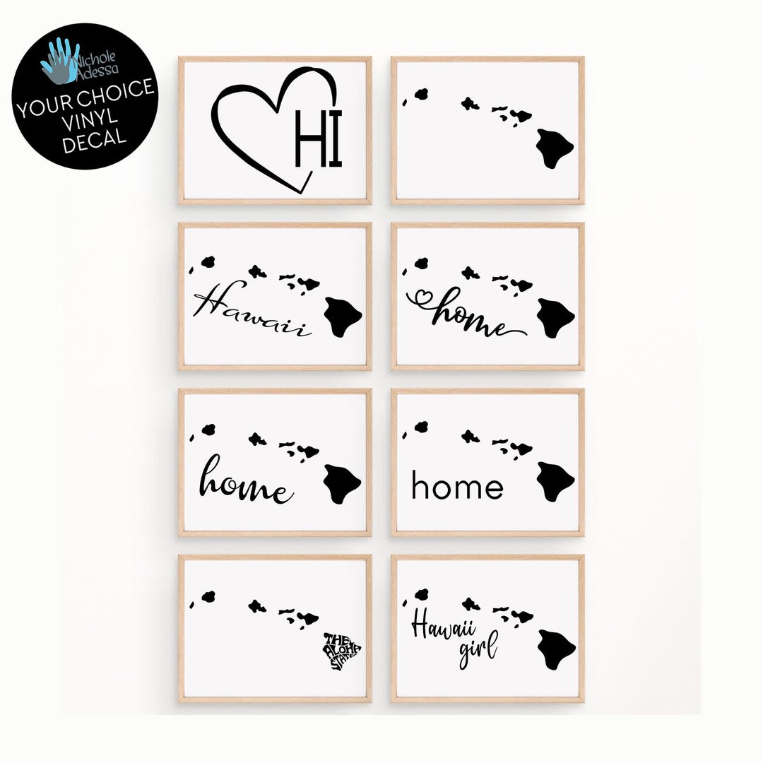 Hawaii Vinyl Decal - Etsy