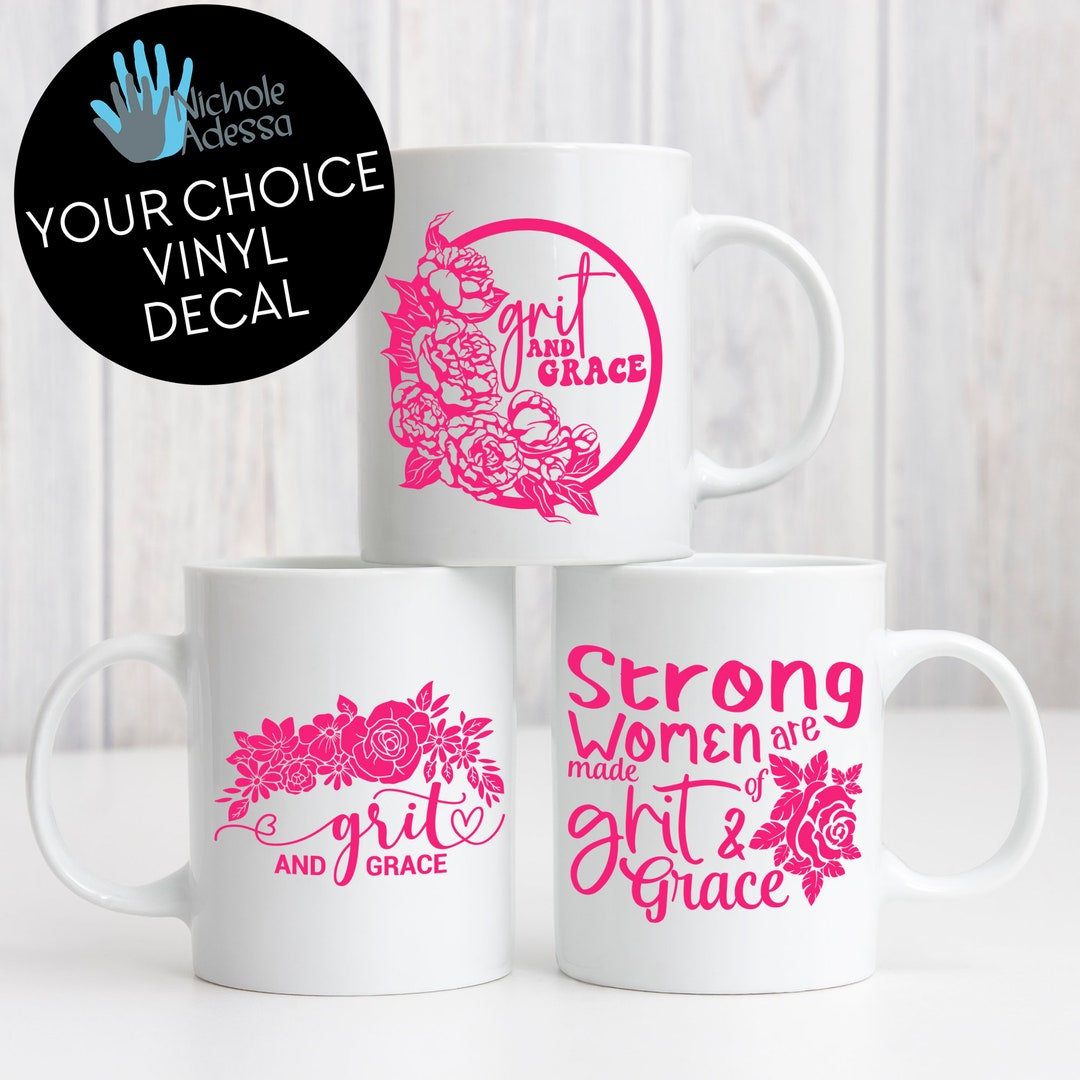 Grit and Grace Vinyl Decal - Etsy
