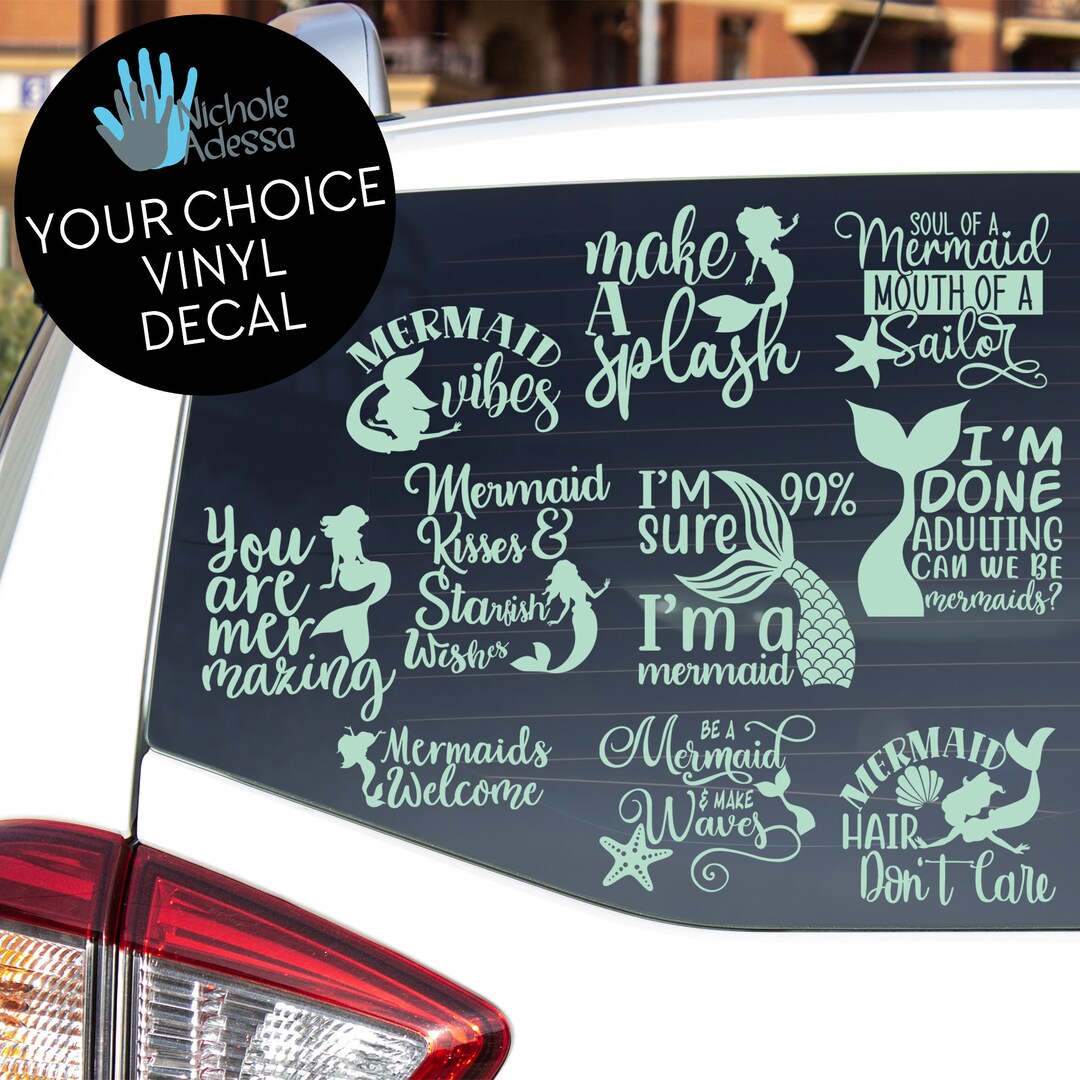 Mermaid Saying Vinyl Decal - Etsy
