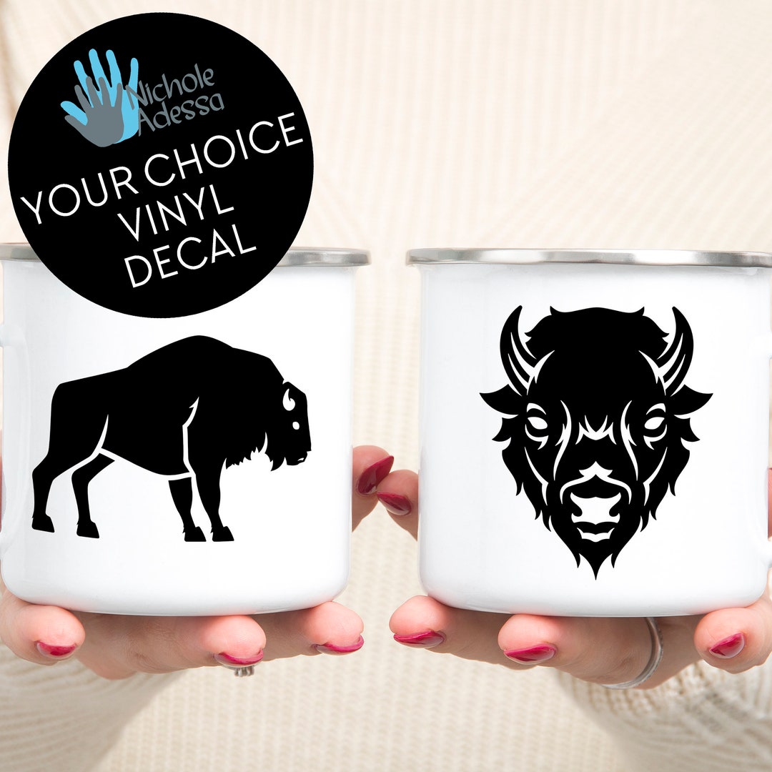 Bison Vinyl Decal / Zoo Animal Decor - Etsy