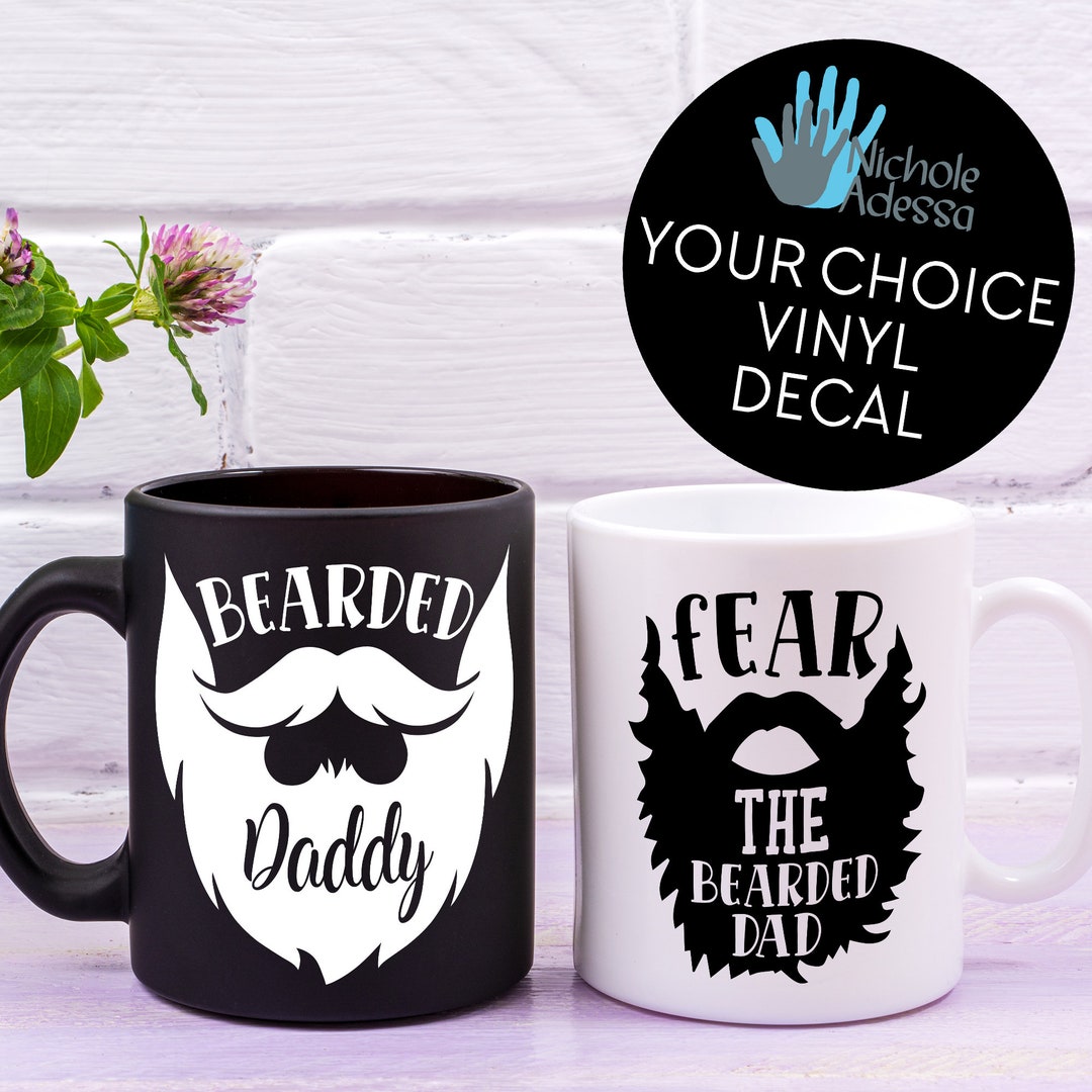 Bearded Dad Vinyl Decal / Father's Day - Etsy
