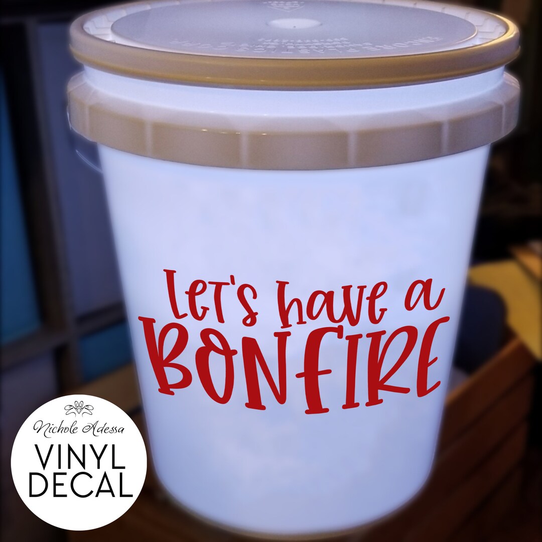 Let's Have a Bonfire Vinyl Decal / Camping - Etsy