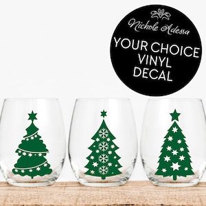 Christmas Tree Vinyl Decal - Etsy