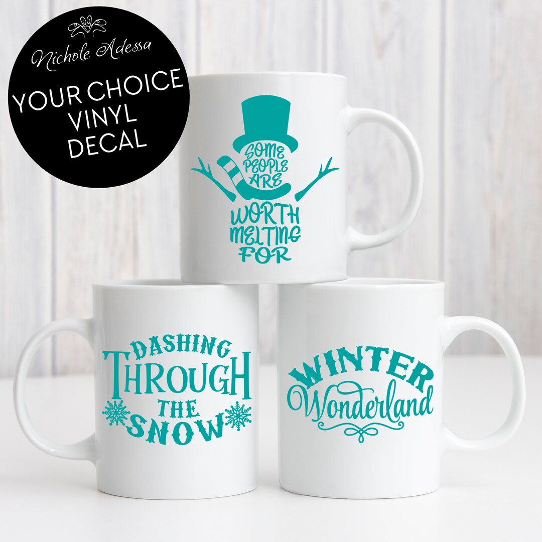 Winter Vinyl Decal / Snowman - Etsy