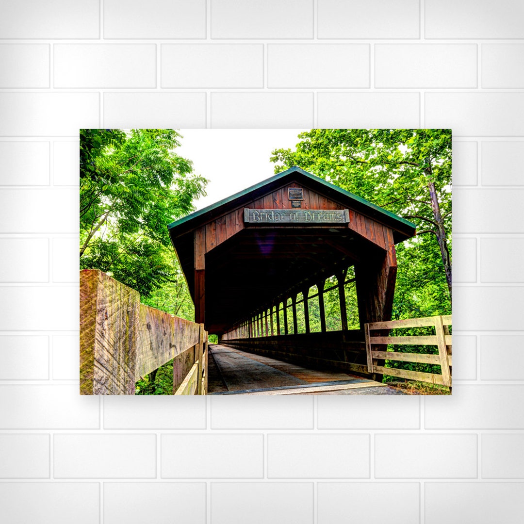 Bridge Print - Covered Bridge Print - Digital Download - Etsy