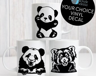 Panda Vinyl Decal Sticker for Car Yeti Laptop - Etsy