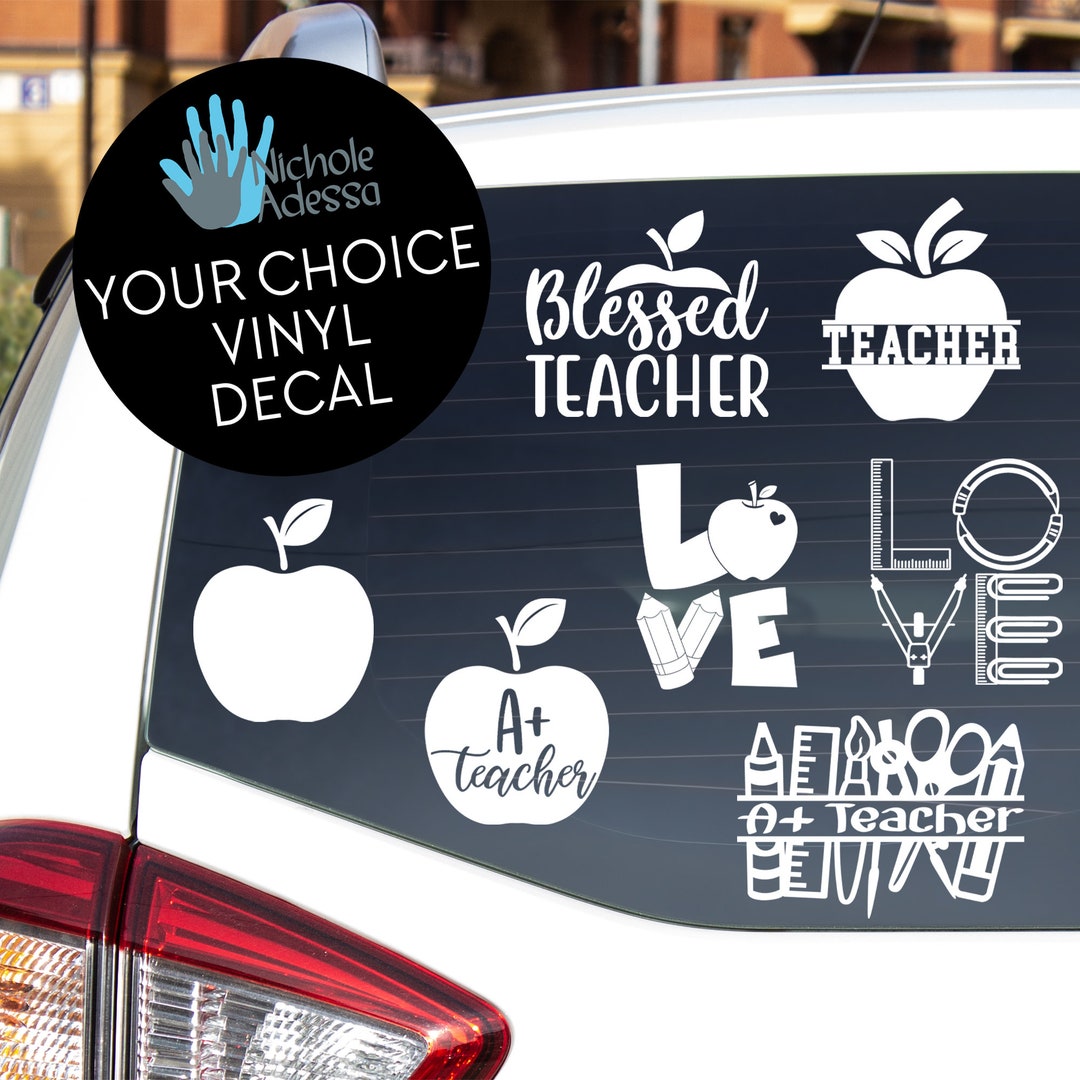 Best Teacher Vinyl Decal - Etsy