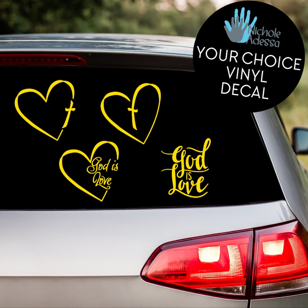 God is Love Vinyl Decal / Religious - Etsy