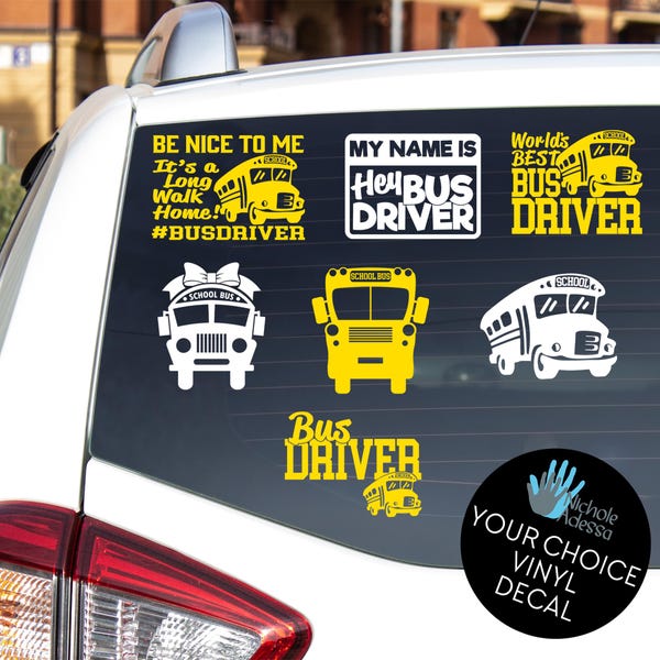 School Bus Decal - Etsy