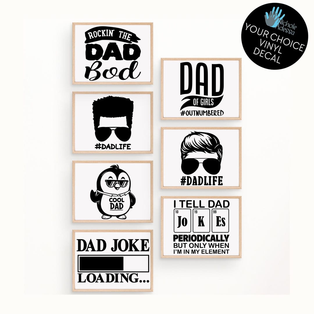 Funny Dad Vinyl Decals / Father's Day - Etsy