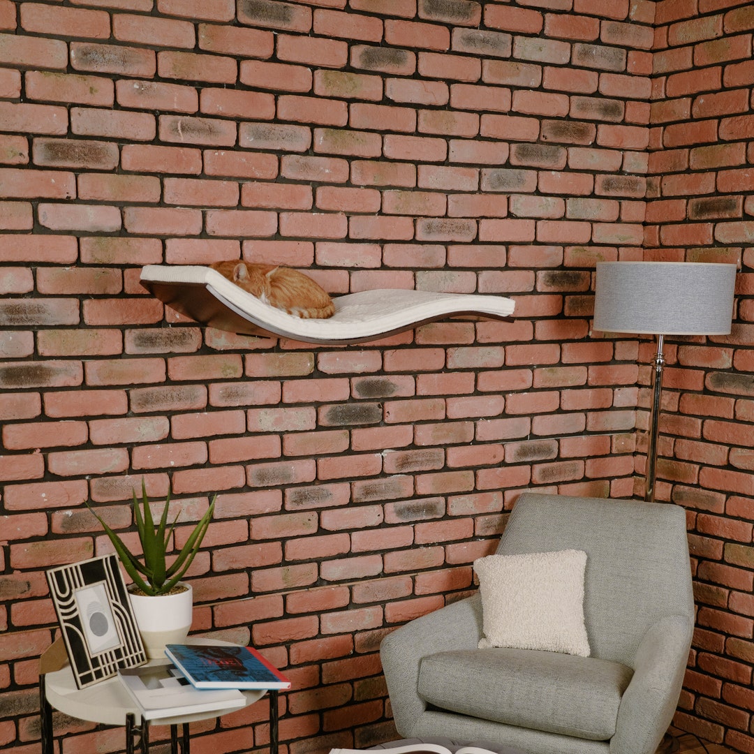 Wave Cat Shelf by Cosyanddozy, Cat Wall Furniture, Wall Mounted Cat Bed ...