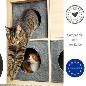 Handmade Felt Cat Cave: IKEA Kallax Insert, Cozy Pet Bed - Etsy UK