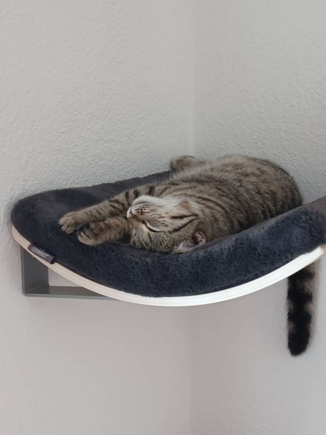Curved Cat Bed by Cosyanddozy®, Cat Perch, Maine Coon Cat Tree, Cat ...