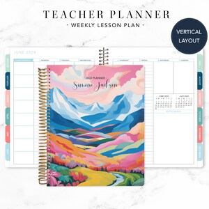 TEACHER PLANNER VERTICAL 7x9 - 2025-2026 Teacher Lesson Plan - Weekly ...
