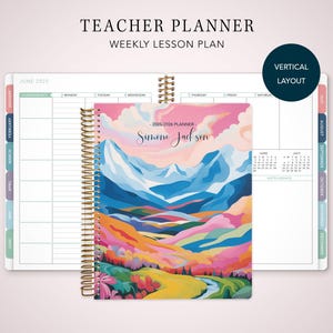 TEACHER PLANNER VERTICAL 7x9 - 2026-2027 Teacher Lesson Plan - Weekly ...