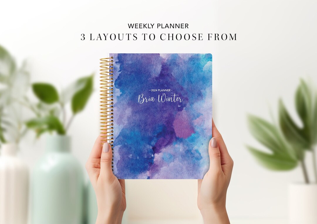 PERSONALIZED PLANNER 2024 2025 7x9 12 Month Planner Student Planner ...