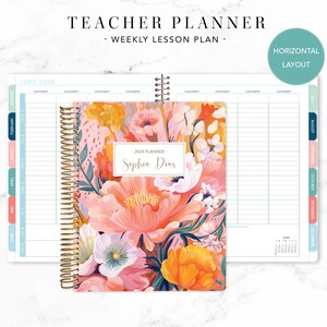 TEACHER PLANNER HORIZONTAL 7x9 - 2025-2026 Teacher Lesson Plan - Weekly ...
