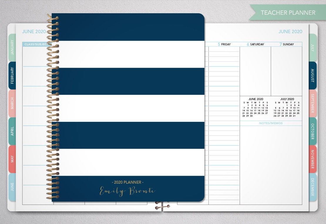 Paper Calendars & Planners TABS weekly calendar blue tropical palms ...