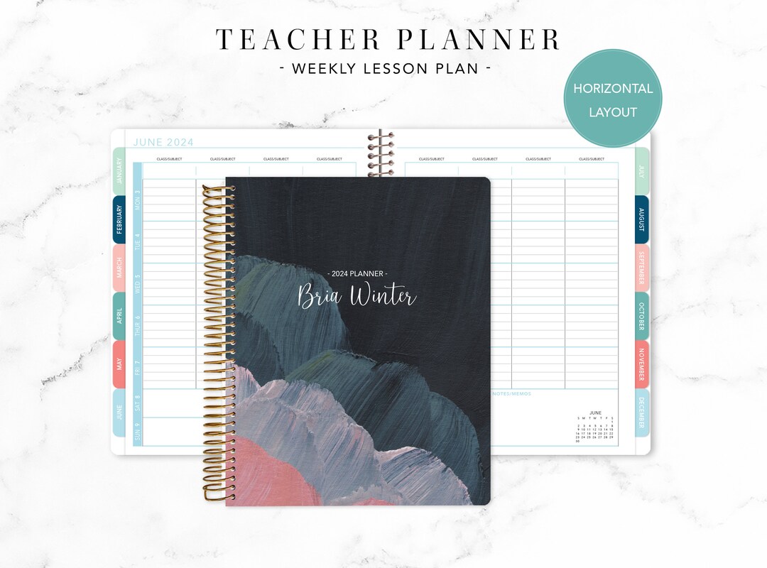 2024 2025 HORIZONTAL TEACHER PLANNER 7x9 2024-2025 Teacher Lesson Plan ...