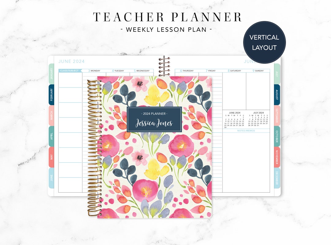 2024-2025 TEACHER PLANNER VERTICAL 7x9 2024-2025 Teacher Lesson Plan ...