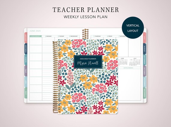 Teacher Organizer 2025-2026 Teacher Planner - July 2025 To June 2026 ...