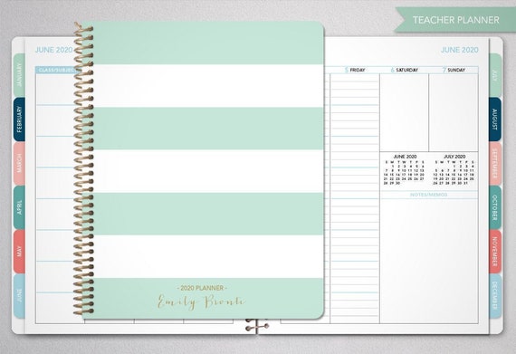 Paper Calendars & Planners TABS weekly calendar blue tropical palms ...