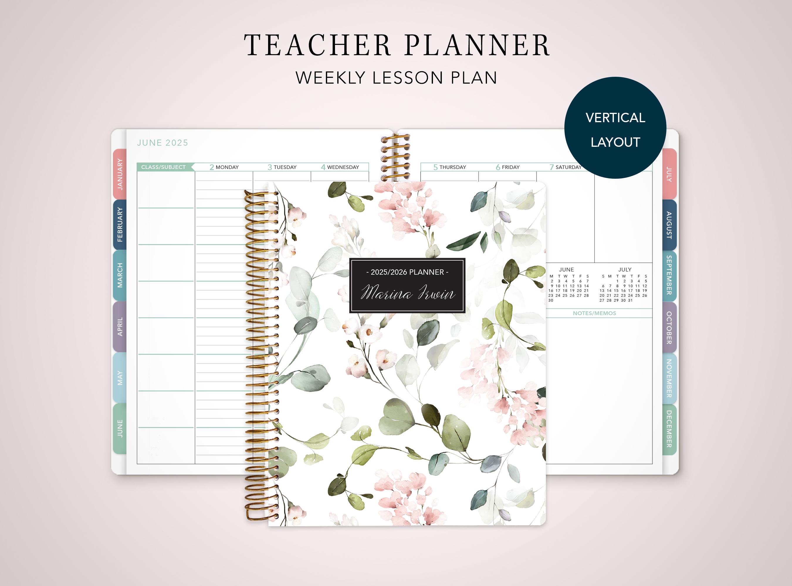 Happy Planner 2025-2026 Teacher Lesson Planner 2025-2026, Aug 2025-Jul ...