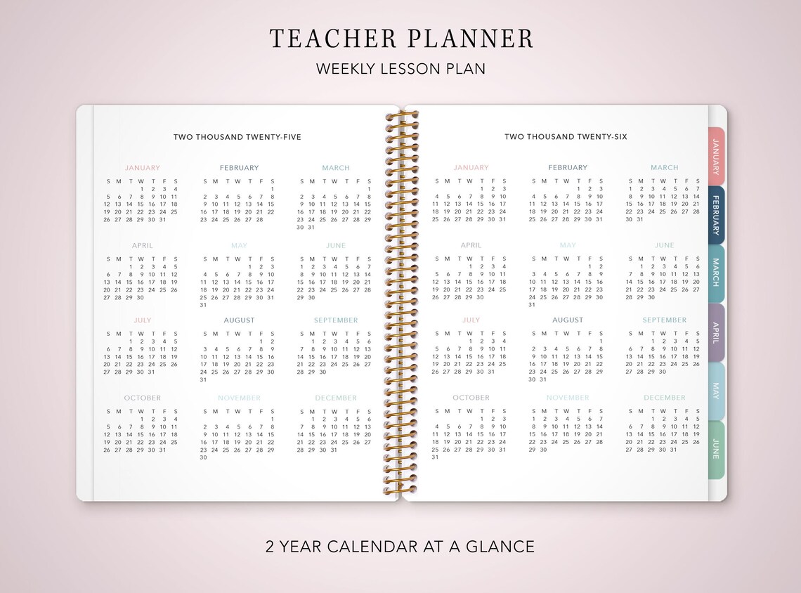 2025 2026 HORIZONTAL TEACHER PLANNER 7x9 2025-2026 Teacher Lesson Plan ...