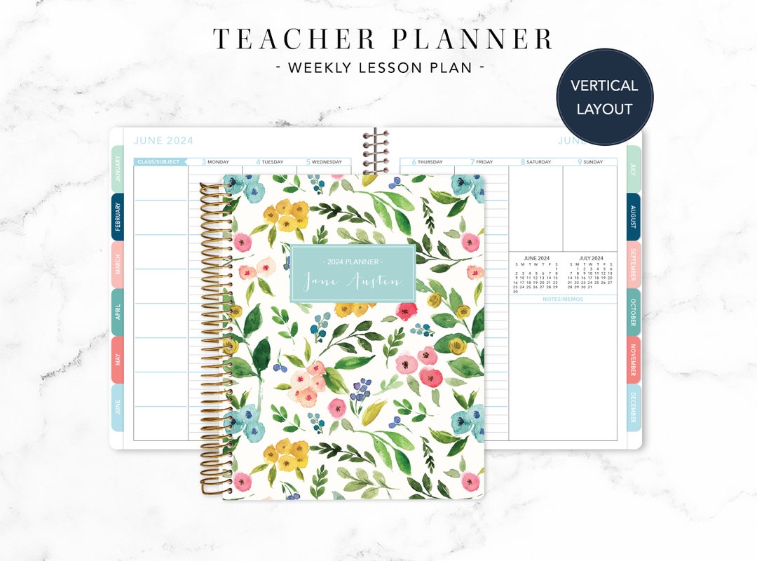 2024 2025 TEACHER PLANNER VERTICAL 7x9 2024-2025 Teacher Lesson Plan ...