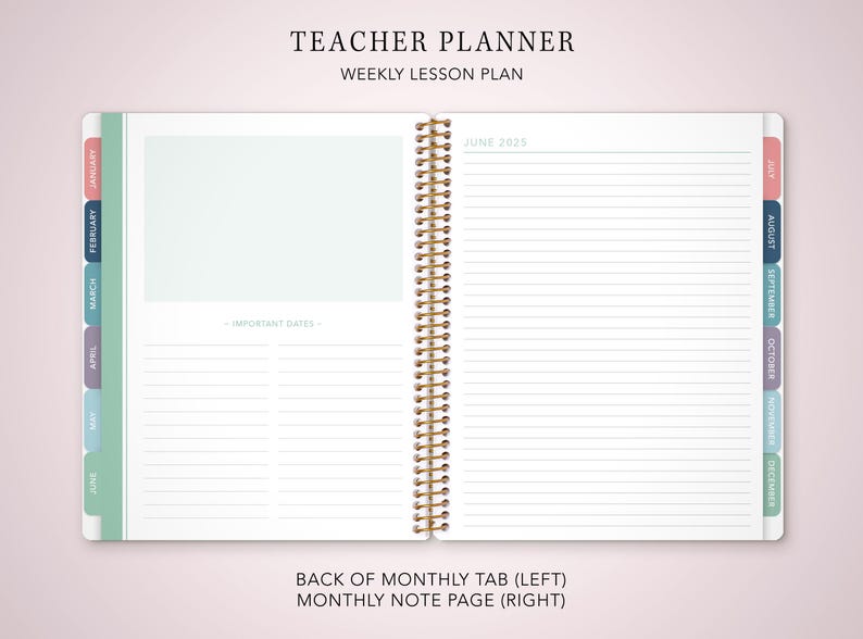 TEACHER PLANNER VERTICAL 7x9 - 2025-2026 Teacher Lesson Plan - Weekly ...