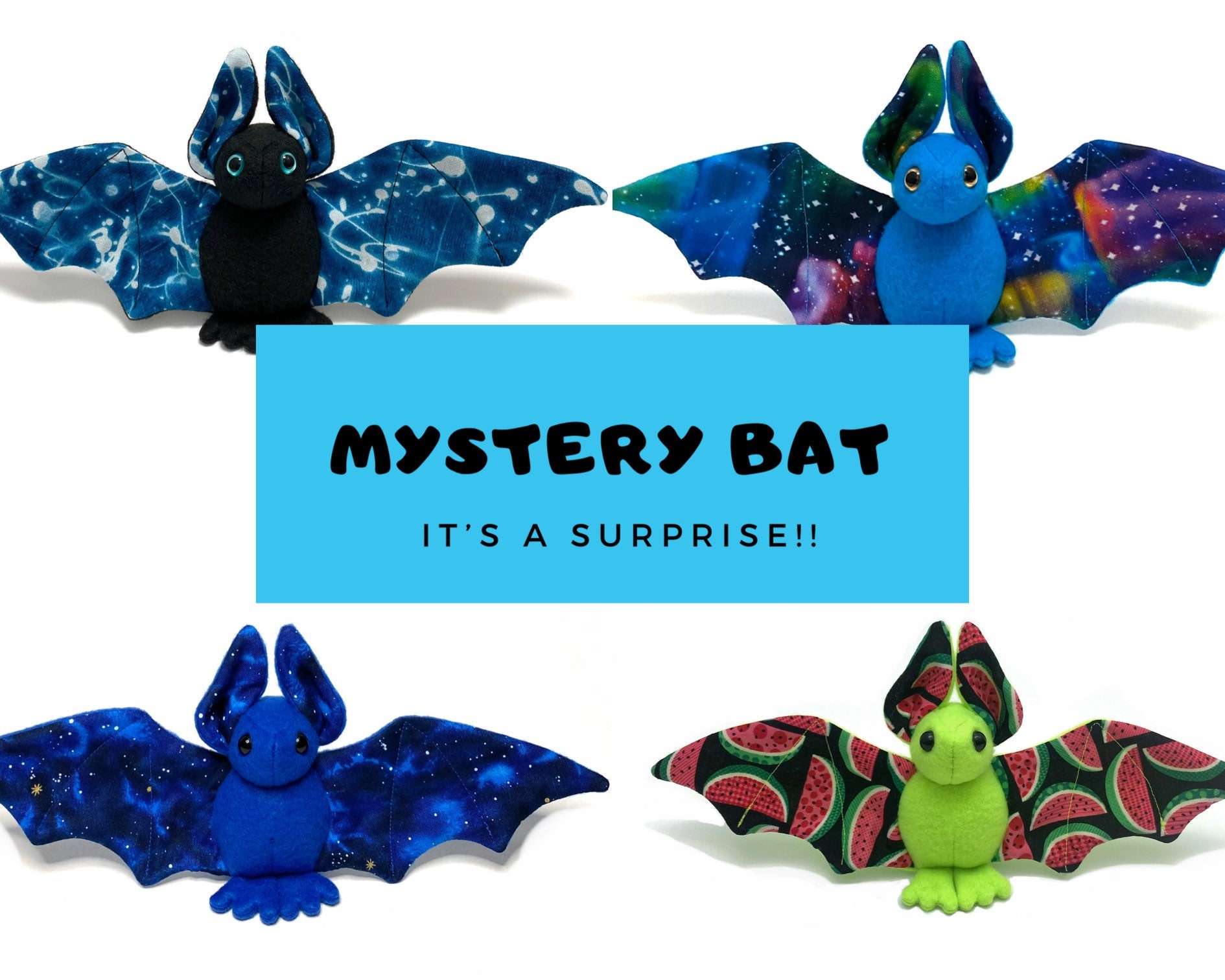 Small Mystery Bat Soft Stuffed Plush Kids Toy Animal Handmade - Etsy