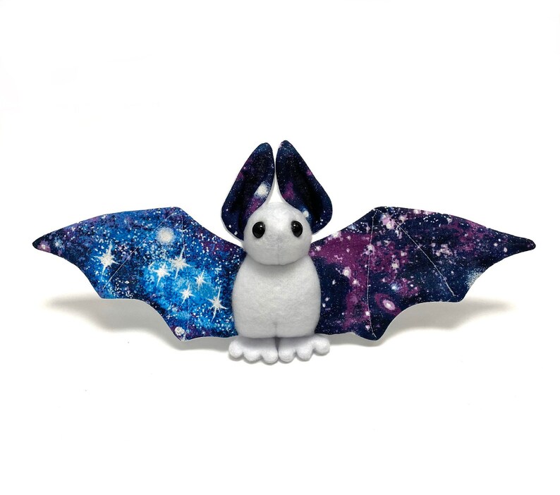 Small White Bat With Galaxy Print Soft Stuffed Plush Kids Toy - Etsy