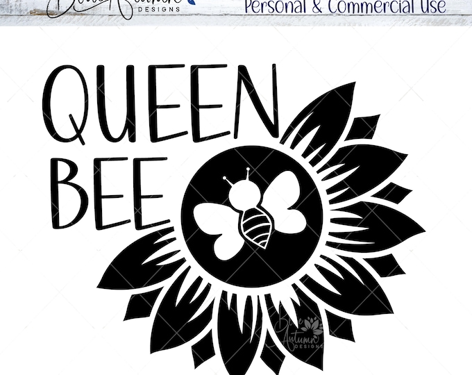 Queen Bee, SVG, EPS, Dfx, Pdf, Clipart, Queen Bee, Digital Download ...