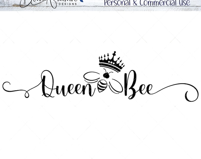 Queen Bee, SVG, EPS, Dfx, Pdf, Clipart, Queen Bee, Digital Download ...