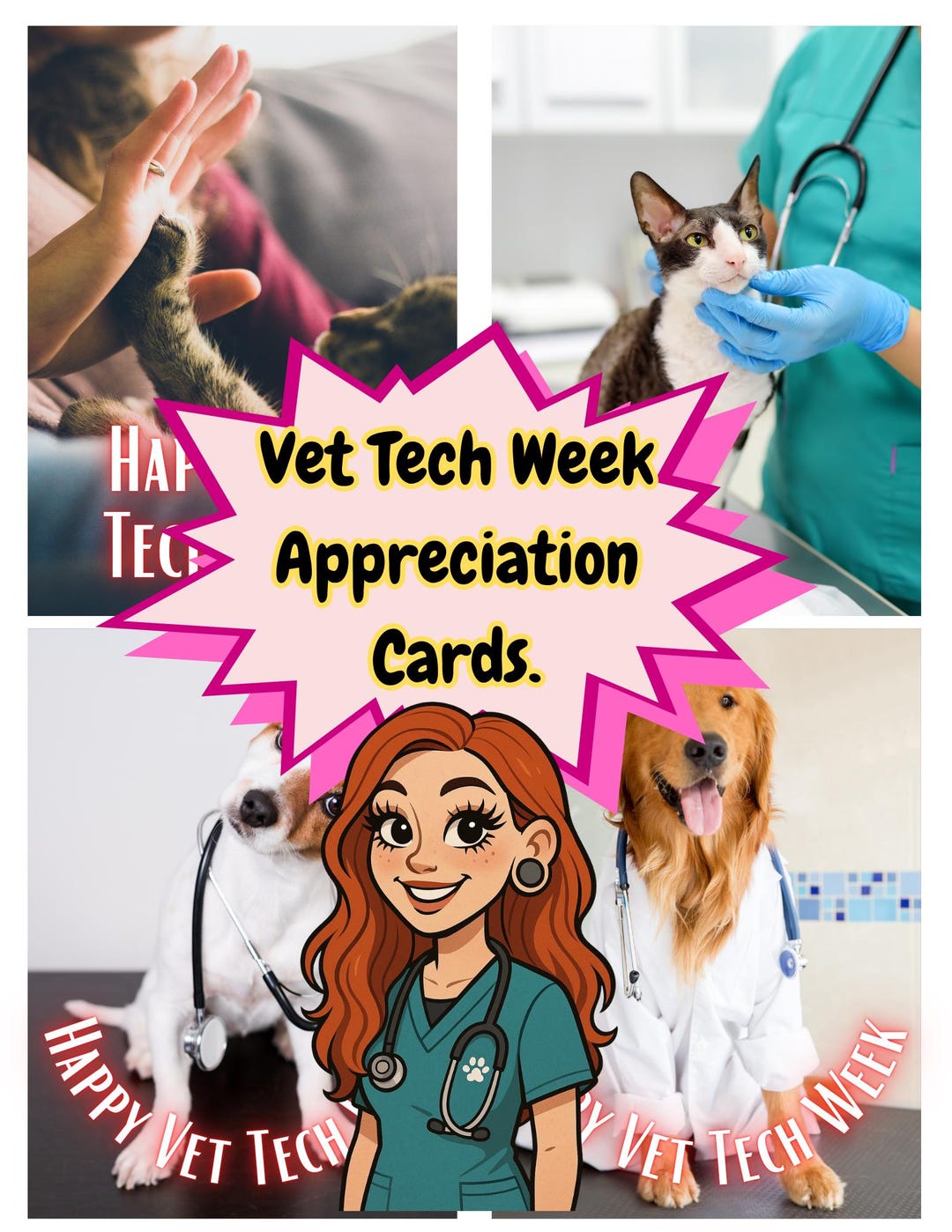 Printable Vet Tech Appreciation Cards | Funny & Inspirational ...