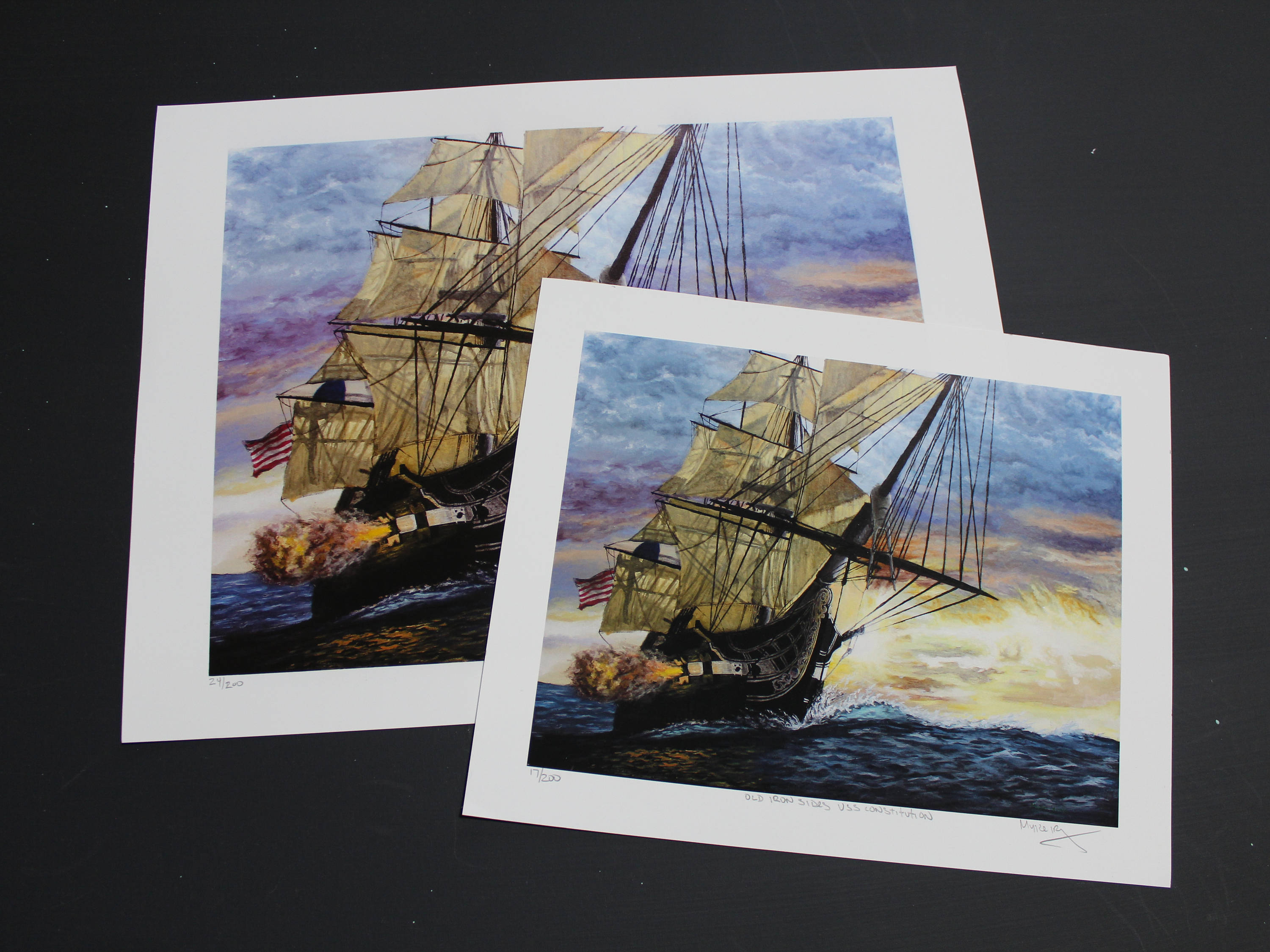 USS Constitution , Old Iron Sides Signed Limited Edition Giclee Print ...