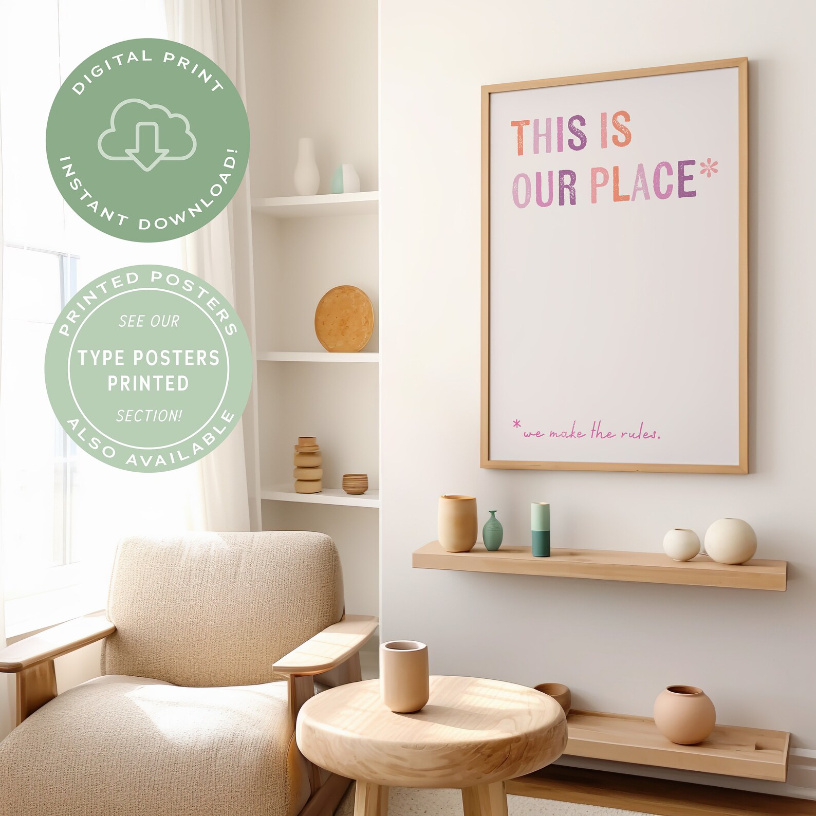 This is Our Place. We Make the Rules. DIGITAL DOWNLOAD Wall Art ...