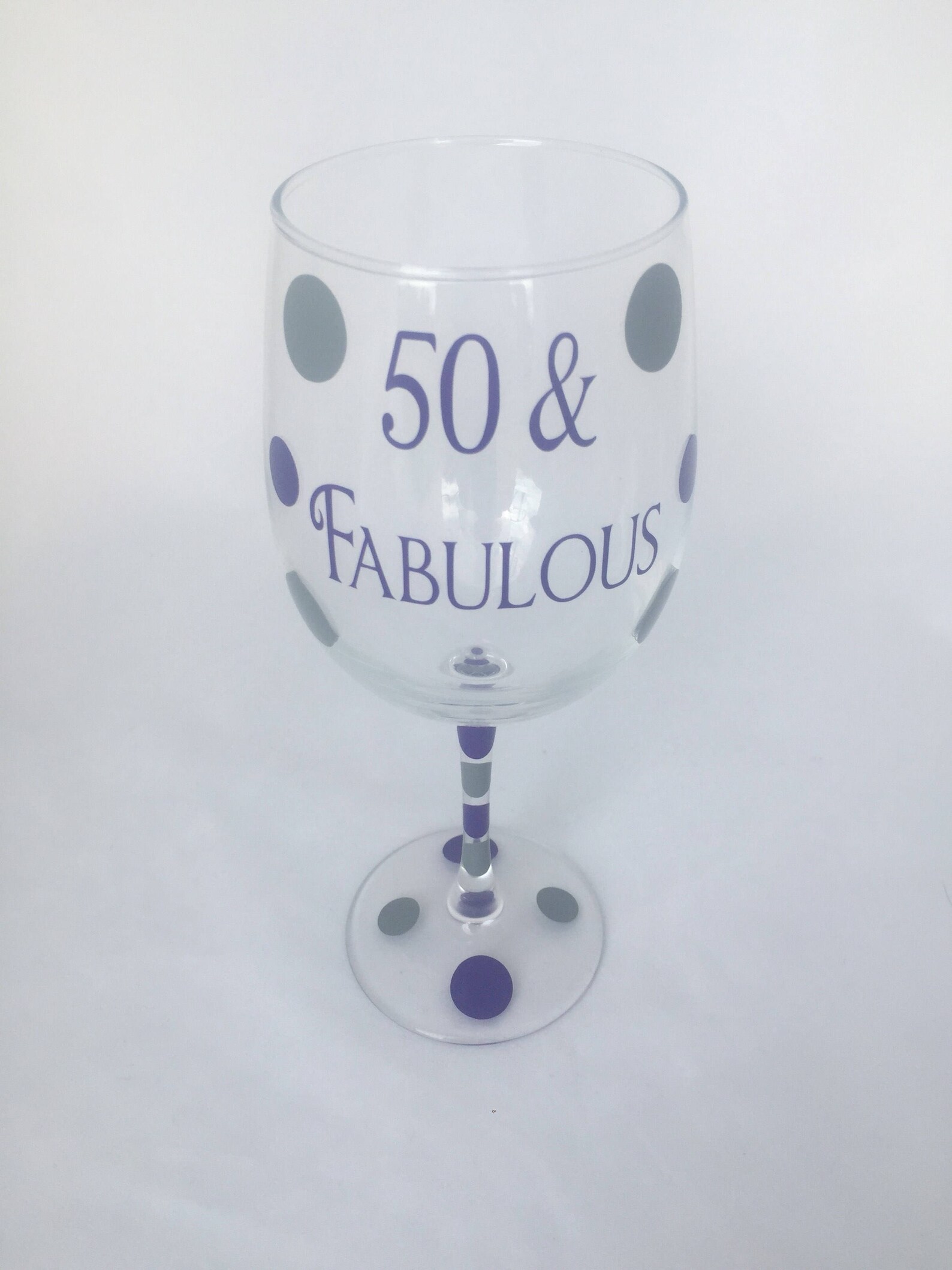 Fifty And Fabulous Wine Glass 50 And Fabulous Wine Glass Etsy