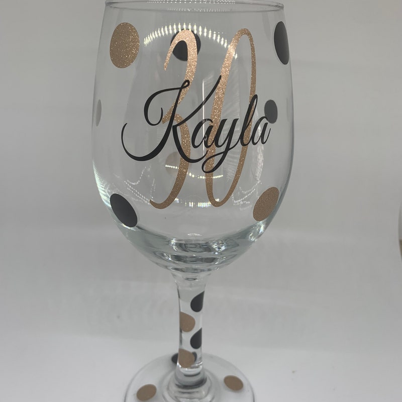 30th Birthday Glass - Etsy