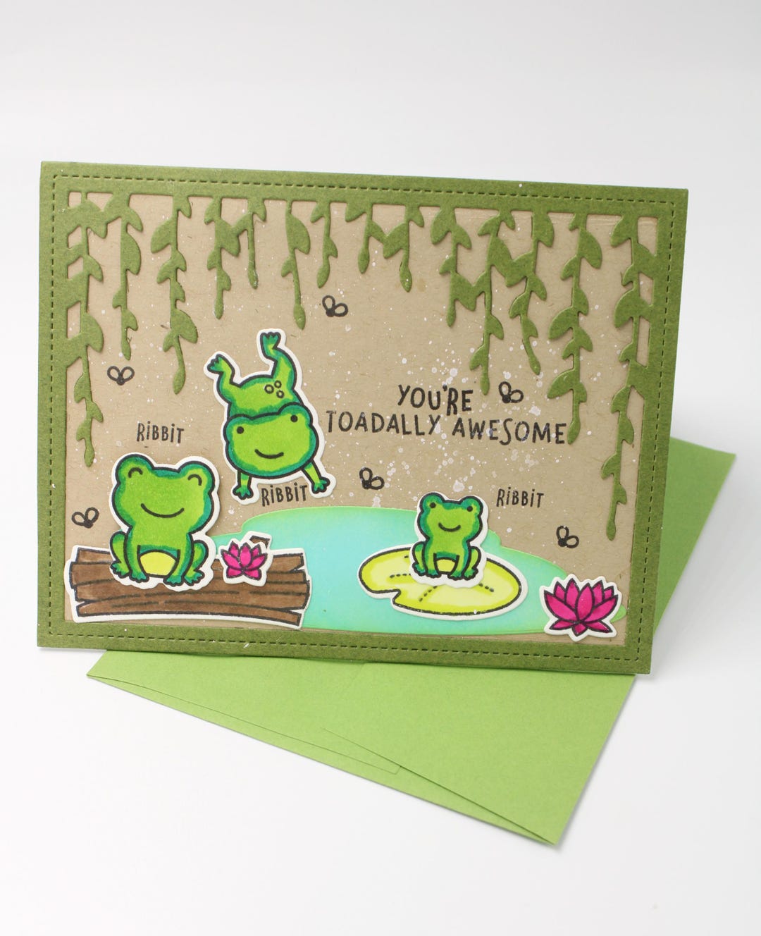 Frog Birthday Card – You’re Toadally Awesome – Hoppy Birthday – Punny ...