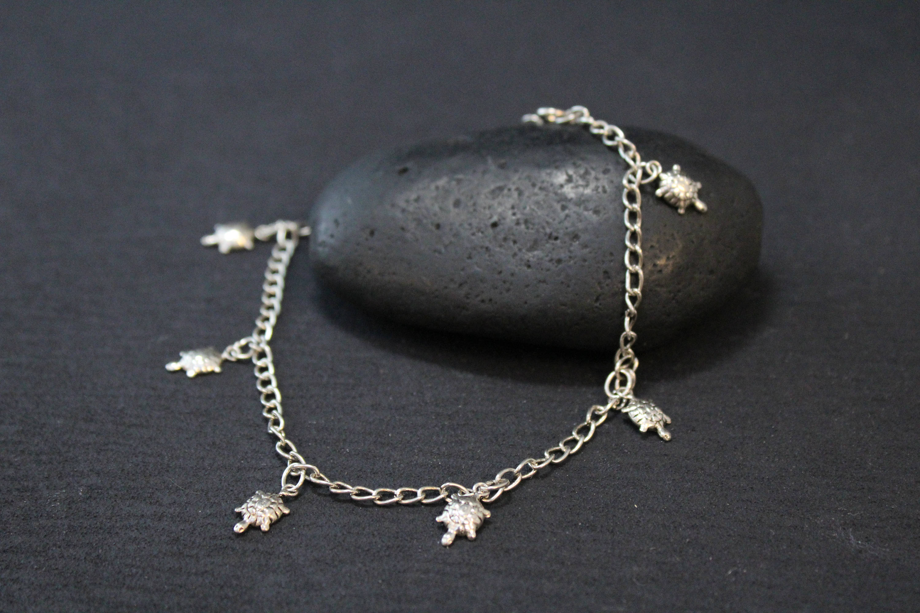 Sterling Silver Turtle Anklet, Sterling Anklet, Tropical Anklet ...