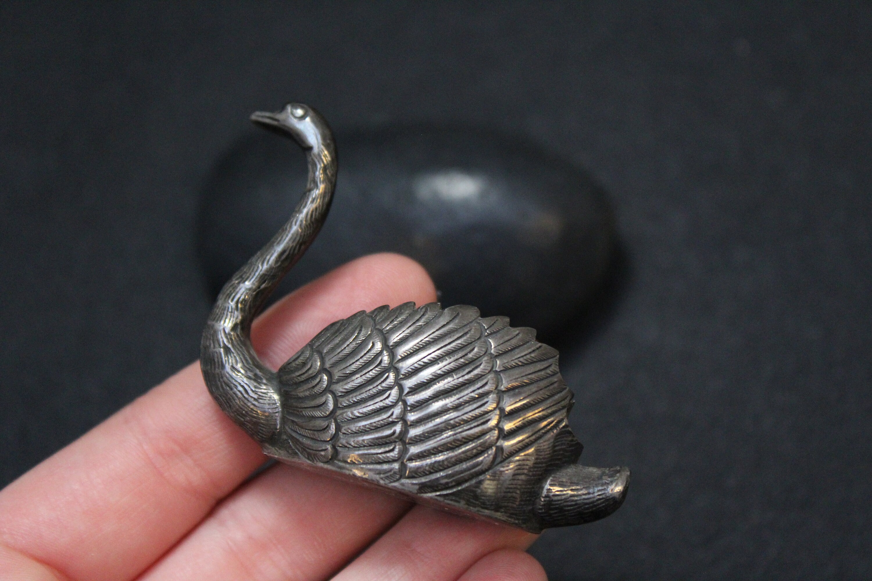 Antique Sterling Silver Swan Toothpick Holder, Sterling Toothpick ...