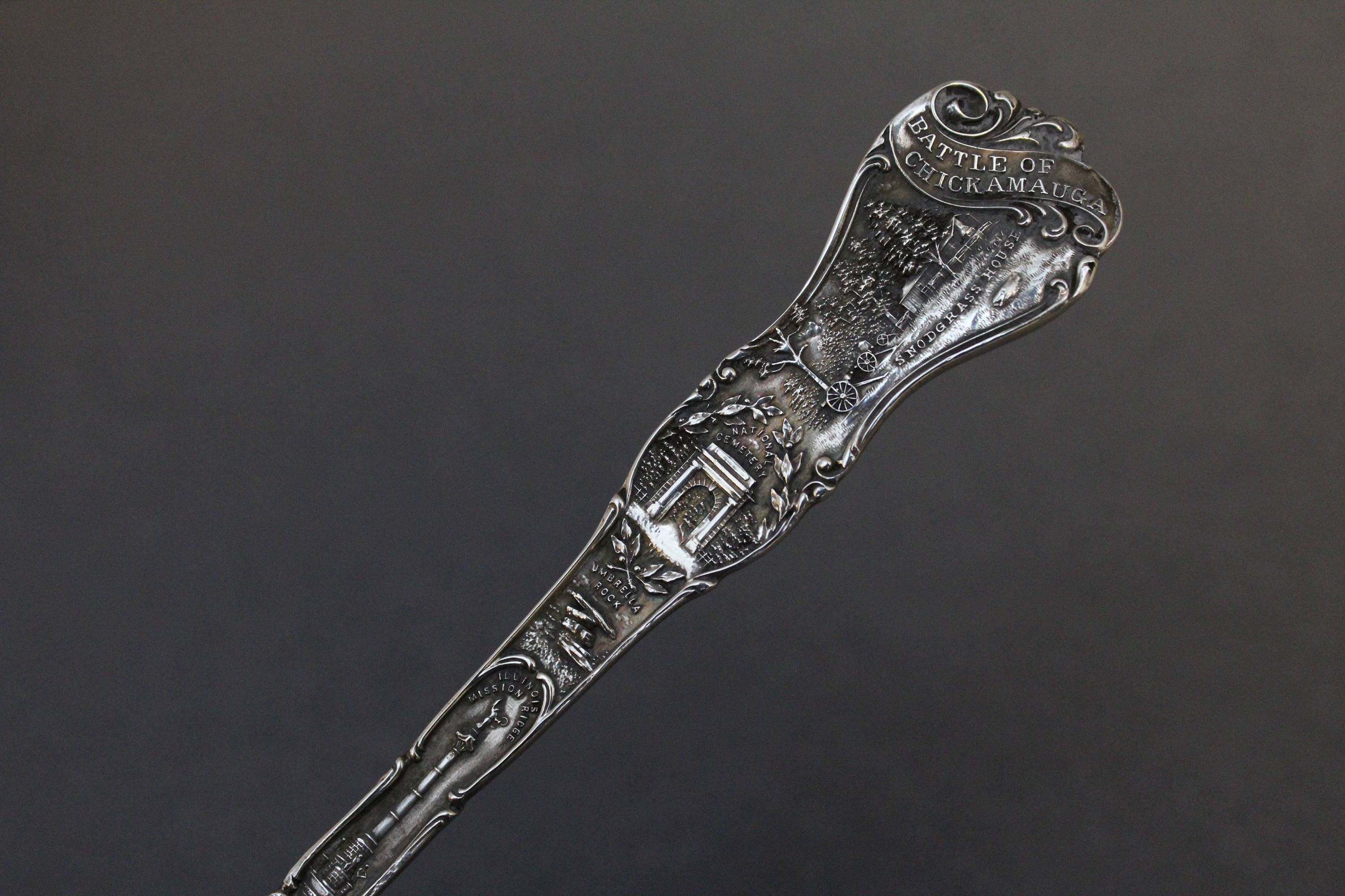 Sterling Silver Battle of Chickamauga Souvenir Spoon, Lookout Mountain ...