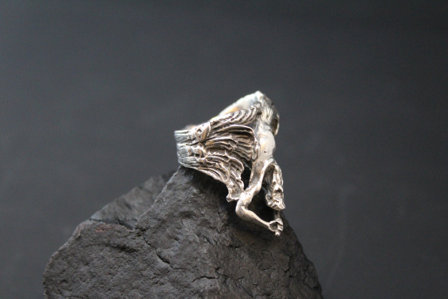 Unique Sterling Silver Poseidon Ring, Greek Mythology, Greek God ...