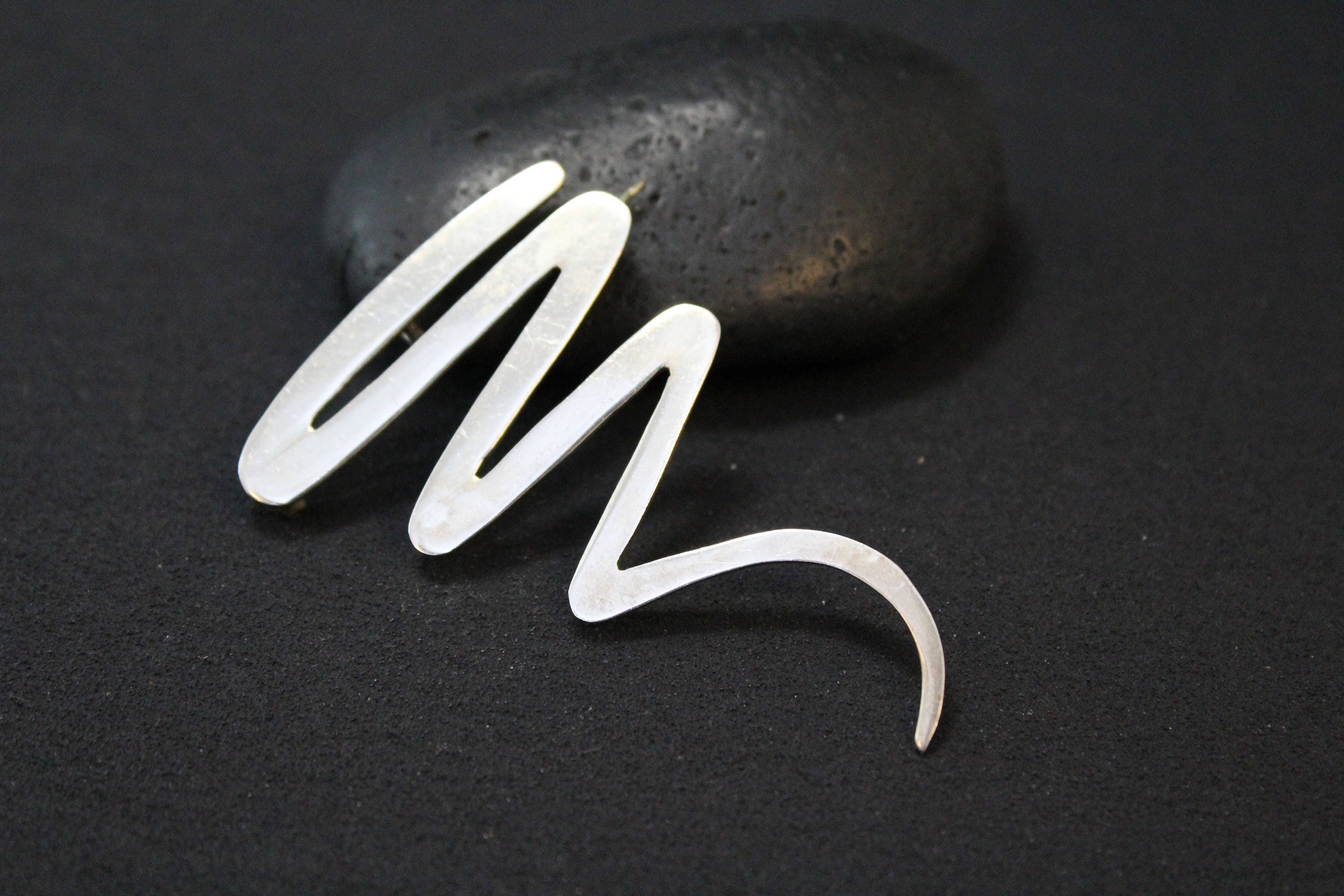 Abstract Sterling Silver Taxco Brooch Abstract Sterling Taxco Pendant