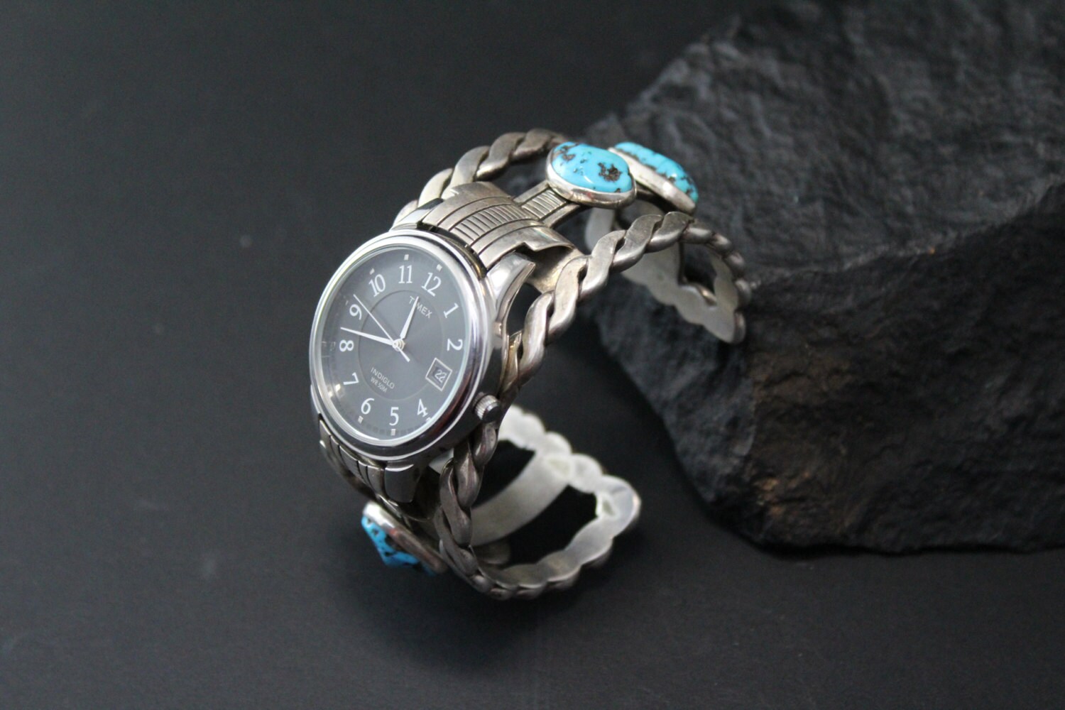 Navajo Turquoise Watch Cuff, Begaye Watch, Native American Watch ...