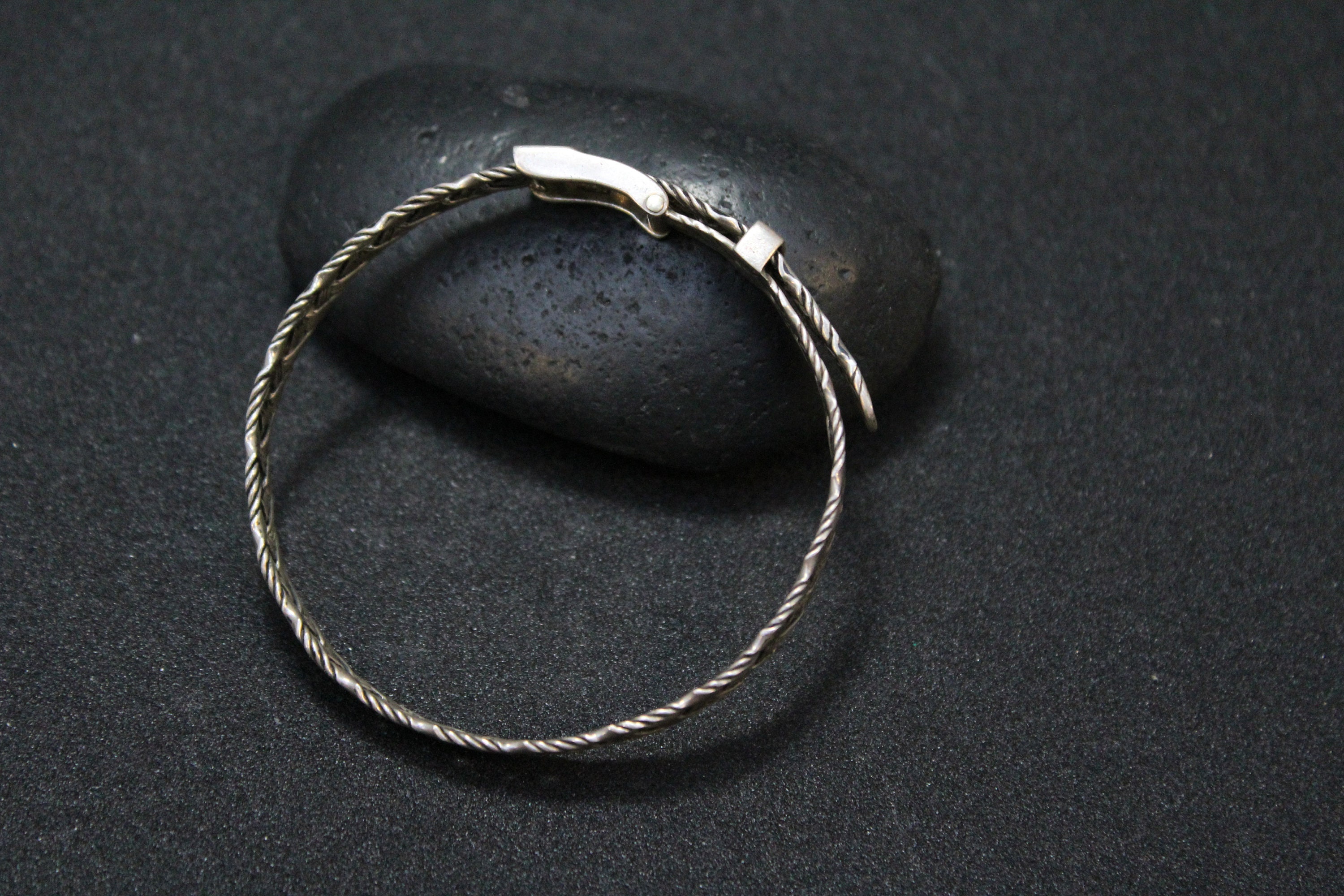 Sterling Silver Buckle Bracelet, Belt Buckle Bracelet, Mexico Buckle ...
