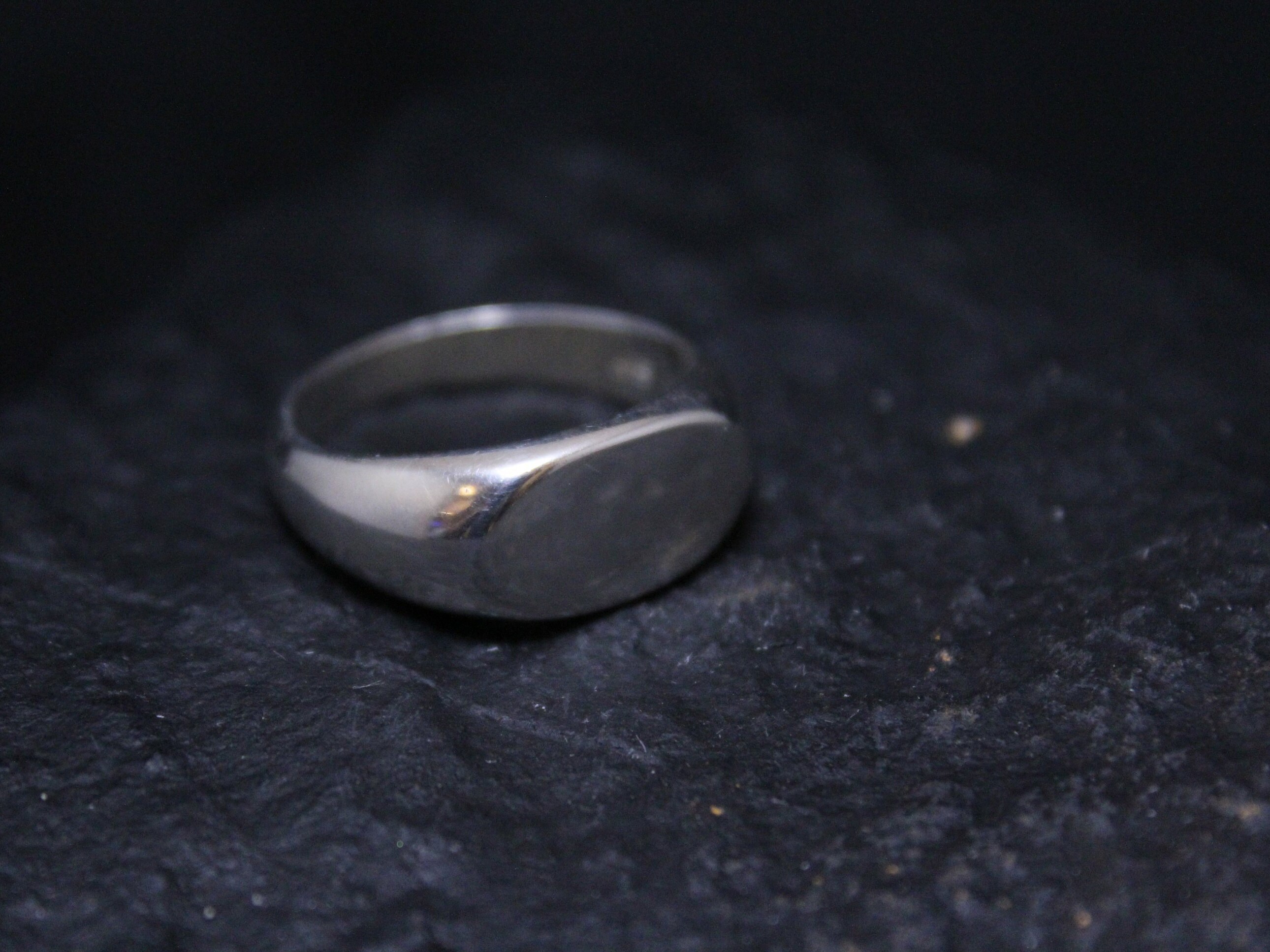 Minimalist Modern Sterling Silver Ring, Minimalist Monogram Ring, Soft ...