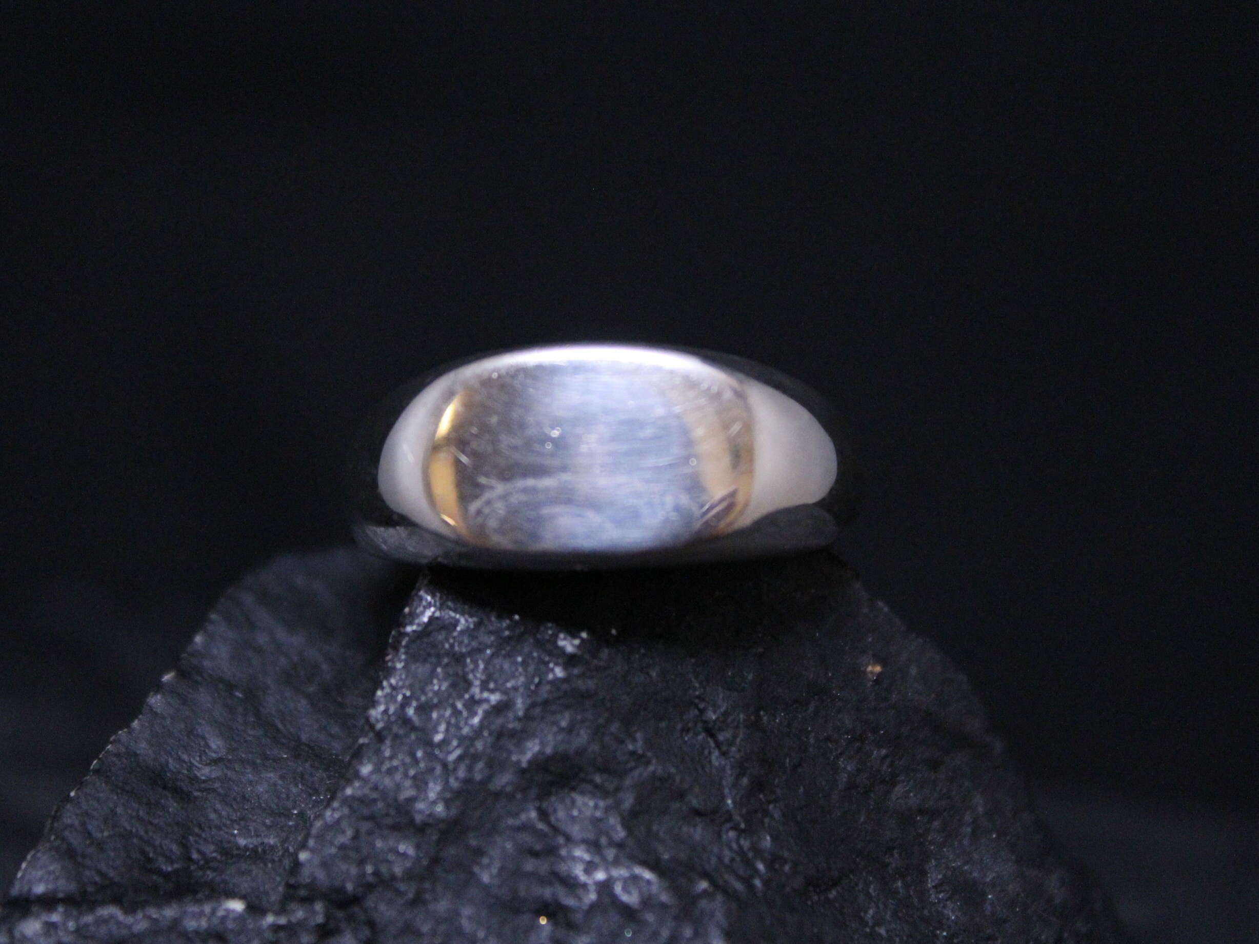 Minimalist Modern Sterling Silver Ring, Minimalist Monogram Ring, Soft ...